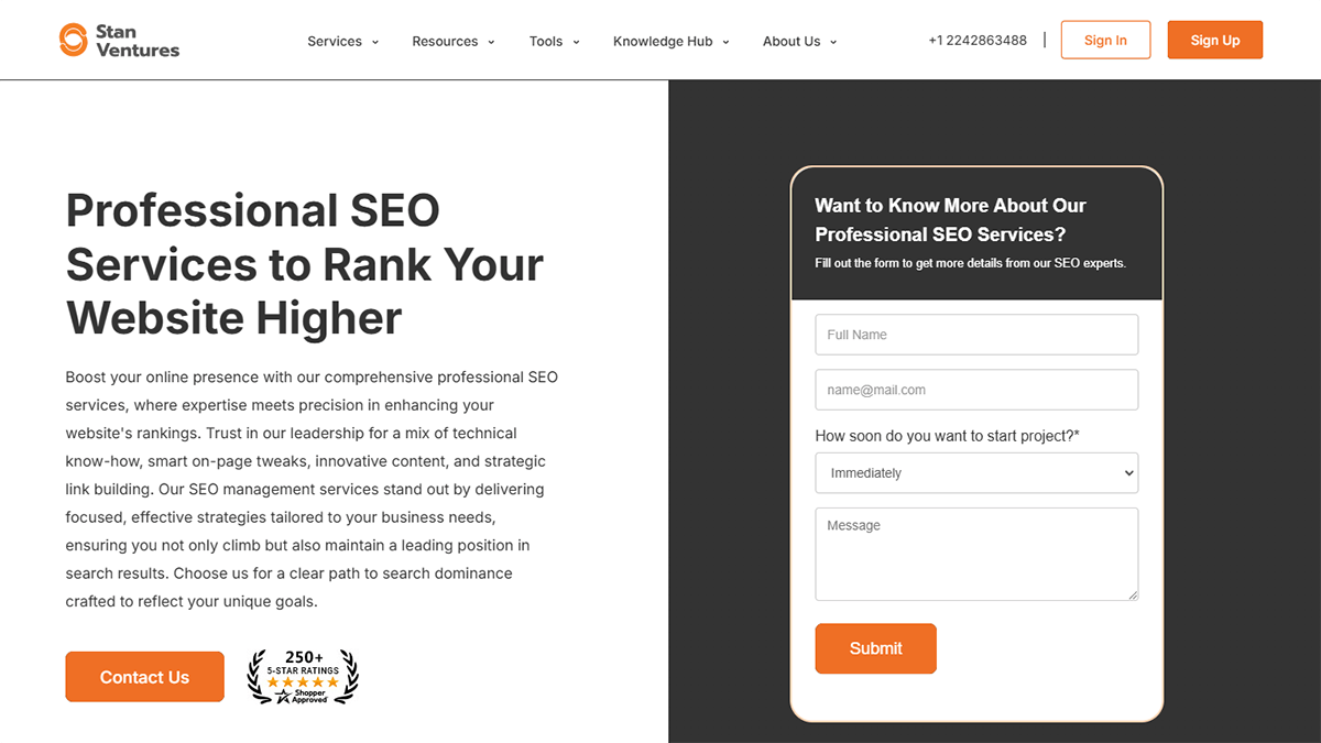 A Review of Stan Ventures' Fully Managed SEO Service