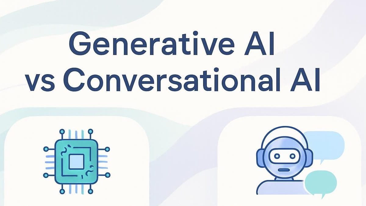 Generative AI vs Conversational AI: All You Need to Know!